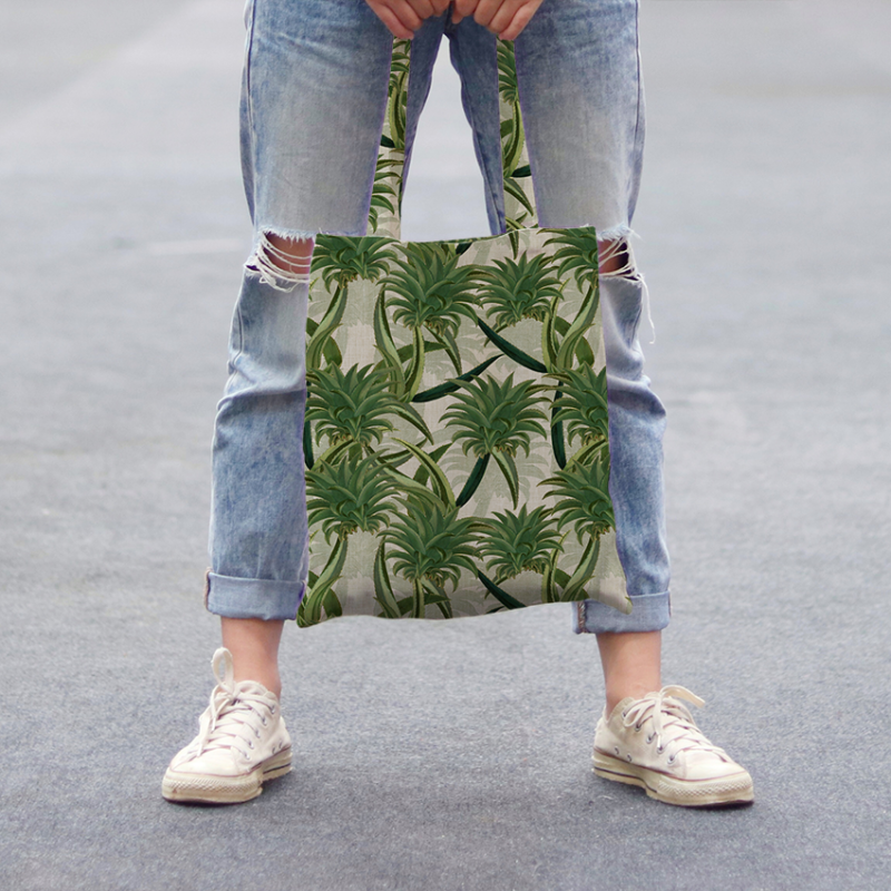 Telas loneta estampada con motivos naturales | Loneta.com